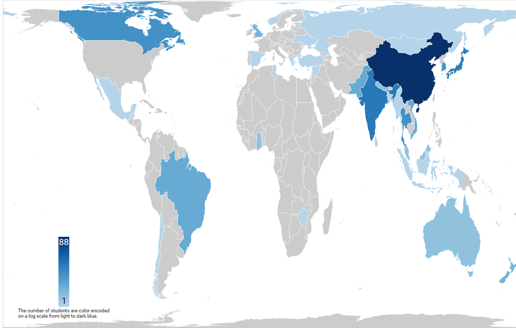 Visualizing International Student Data – ITS Blog – Carleton College