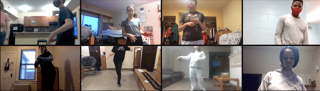 Dancing on a Zoom Screen