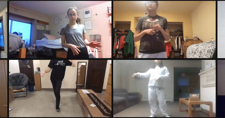 Dancing on a Zoom Screen