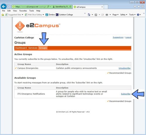 New e2Campus list for IT Emergency Notification – Information ...