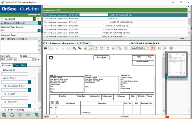 Onbase Access Expanded Across Campus Information Technology Services