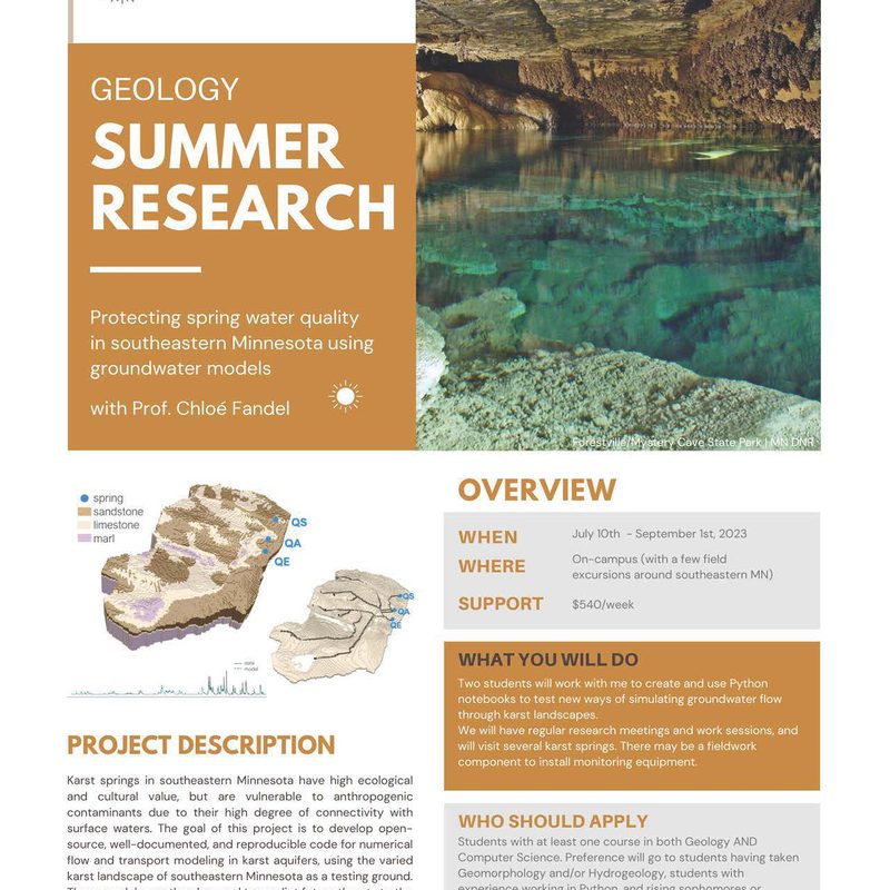Summer Research in Geology for CS Students – Sentinel Newsletter ...