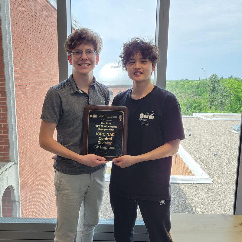 CS Majors Rank 1st in ICPC Central Division – Sentinel Newsletter ...
