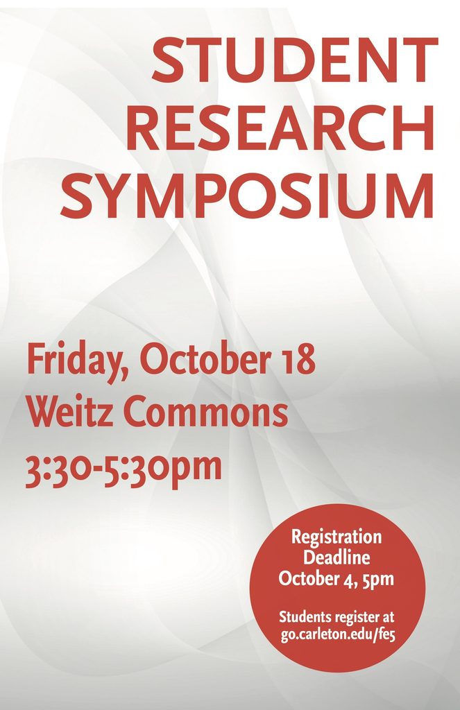 Student Research Symposium Poster Session – The Weekly Beaker ...